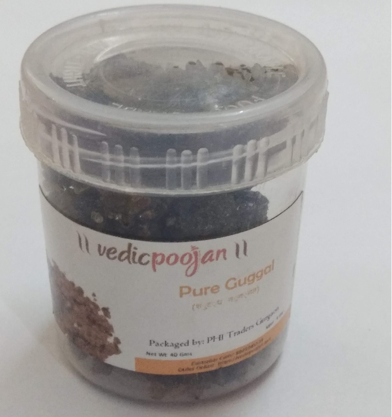 Vedic Poojan Pure Guggal / Guggul - 40 gm - Vedic Poojan